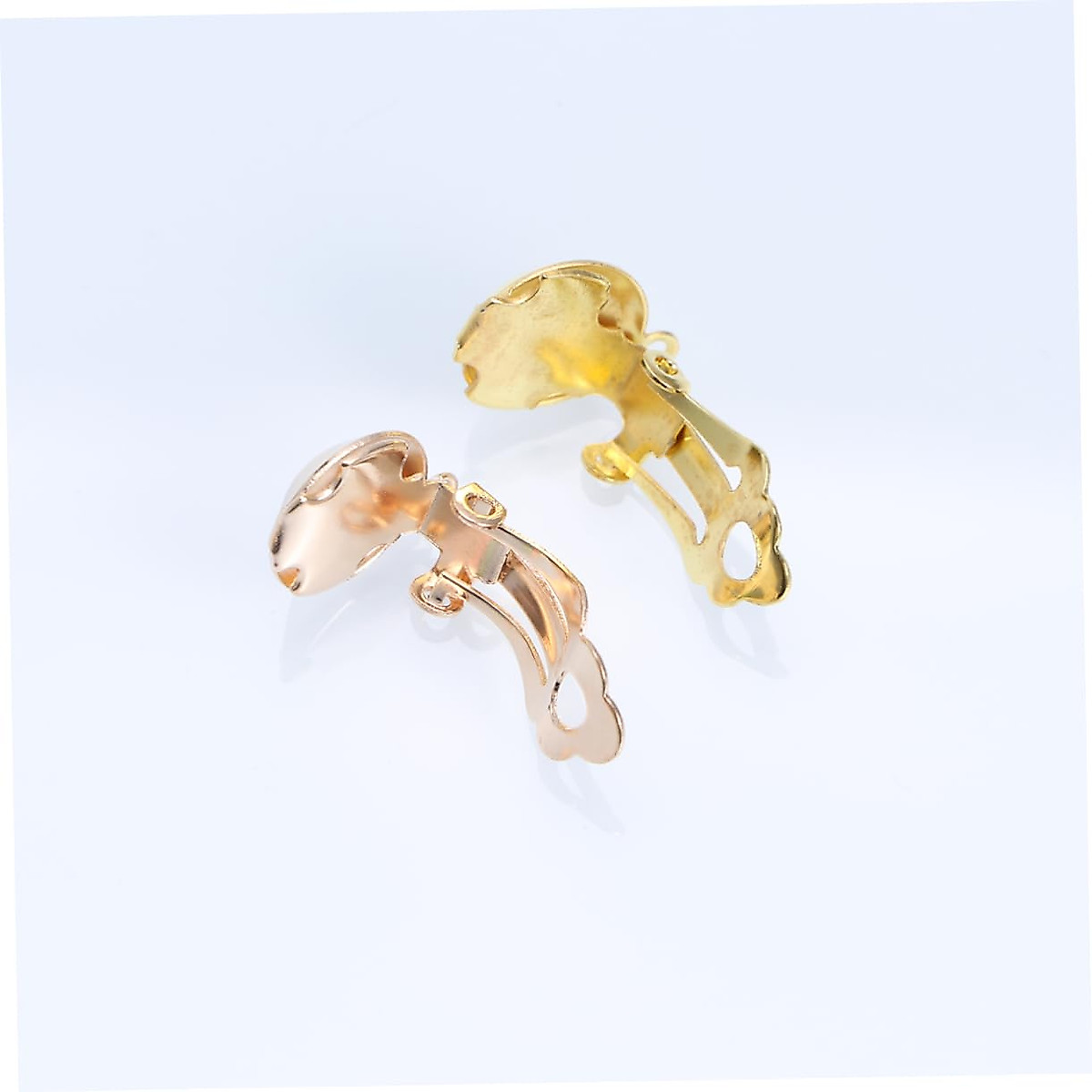 COHEALI 40pcs Screwback Earrings Earring Findings Earring Components Stud Earings Clip on Converters for Earrings Earring Making Supplies Earrings Backs for Studs DIY Jewelry Semicircle