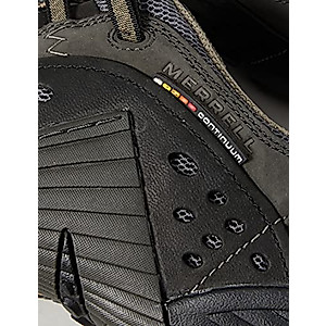 Merrell mens Merrell Mens Intercept Breathable Walking Shoes J73703 Black Smooth Black Leather UK Size 10 (EU 44.5, US 10.5)