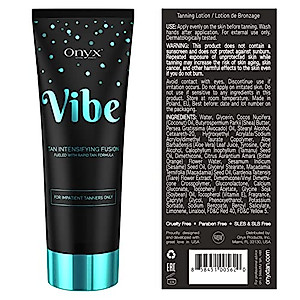 Onyx Vibe Advanced Indoor Tanning Accelerator – Elevate Your Tanning Experience and Achieve a Perfect, Naturally Radiant Sun-Kissed Tan with Zero Bronzer for a Flawless Finish