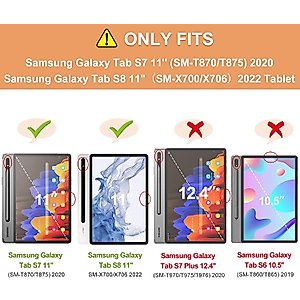 Sunflowers Butterfly Case for Samsung Galaxy Tab S8 (2022) / Galaxy Tab S7 (2020) 11 inch, Multiple Viewing Angles Case with S Pen Holder Auto Sleep/Wake for Galaxy Tab S8 2022