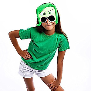Costume Sunglasses Inside Out Disgust Sun-Staches Party Favors UV400 Green/Light Green, 12" x 7" x 1"
