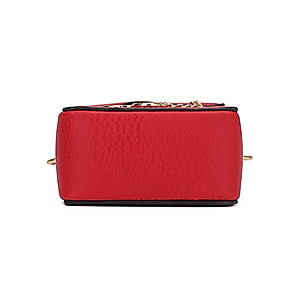 MKF Collection Crossbody Cellphone Purse for Women – PU Leather Wallet Handbag, Wristlet Strap Clutch Bag Card Slots Black