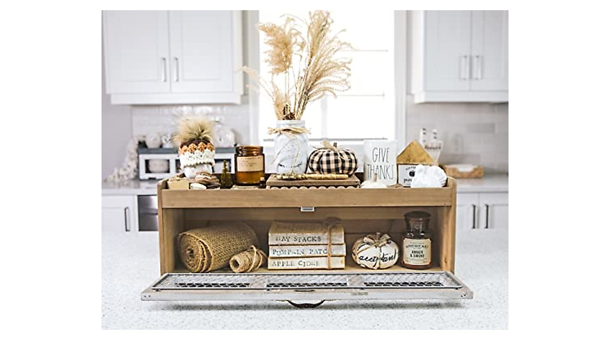 Farmhouse Chicken Wire Shelving — Rustic Kitchen & Bathroom Decor