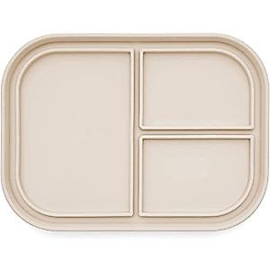 Ali+Oli Leak Proof Bento Box (Coconut) Food-Grade Silicone Bento Box, BPA, Phthalate, Lead, & PVC Free - Bento Lunch Box for Kids and Adults - Leak Resistant Sets With Lids Container