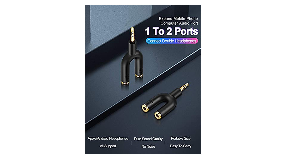 Bundle – 2 Items: USB C to 3.5mm Headphone Adapter and Headphone ...