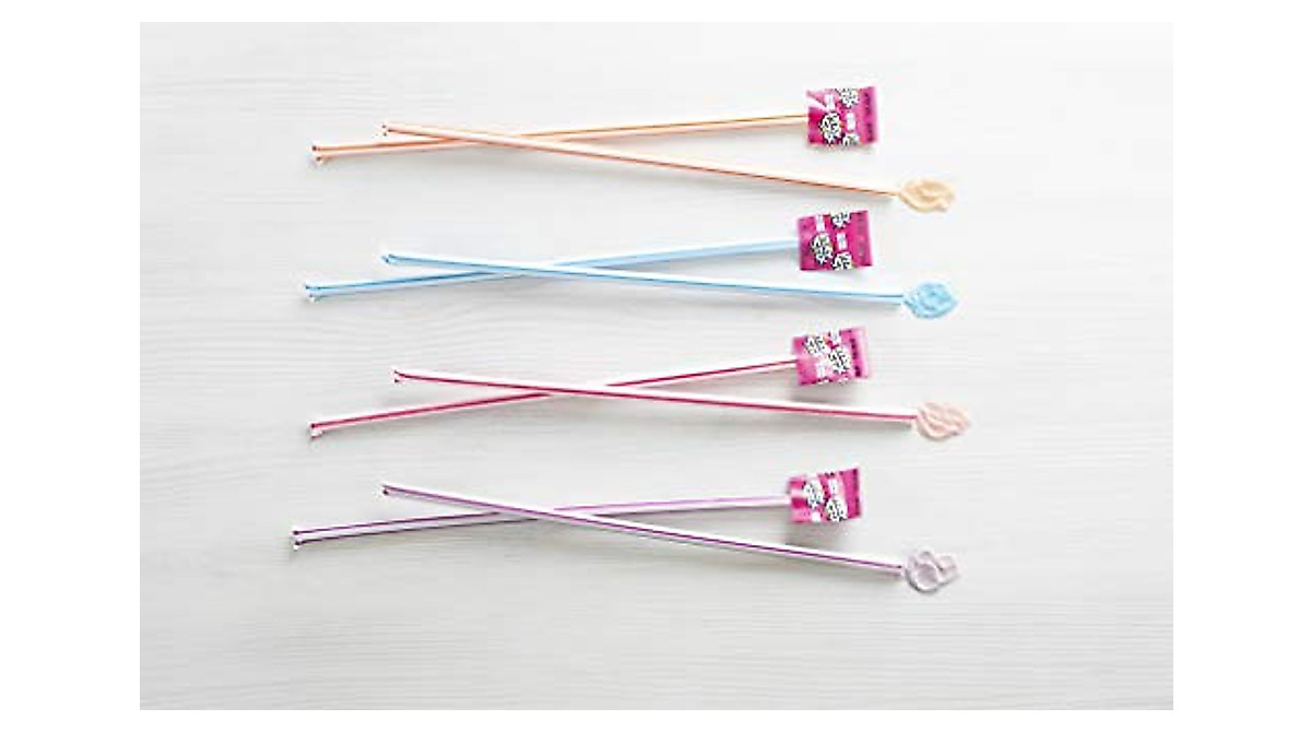 Pixy Stix Candy Filled Fun Straws - 85 Count of Grape & Orange