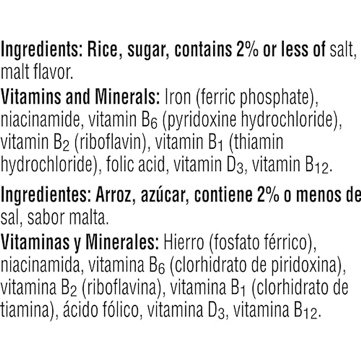 Kellogg's Rice Krispies Cold Breakfast Cereal, 8 Vitamins and Minerals, Rice Krispies Treats, Large Size, Original, 12Oz Box (1 Box)