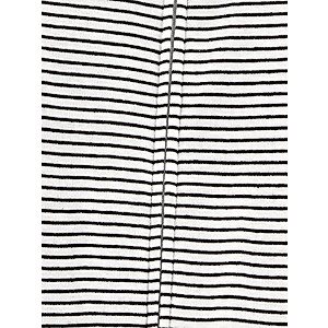 Simple Joys by Carter's Girls' 3-Pack Snug Fit Footed Cotton Pajamas, Brown Animal Print/Grey Polka Dot/White Stripe, 6-9 Months