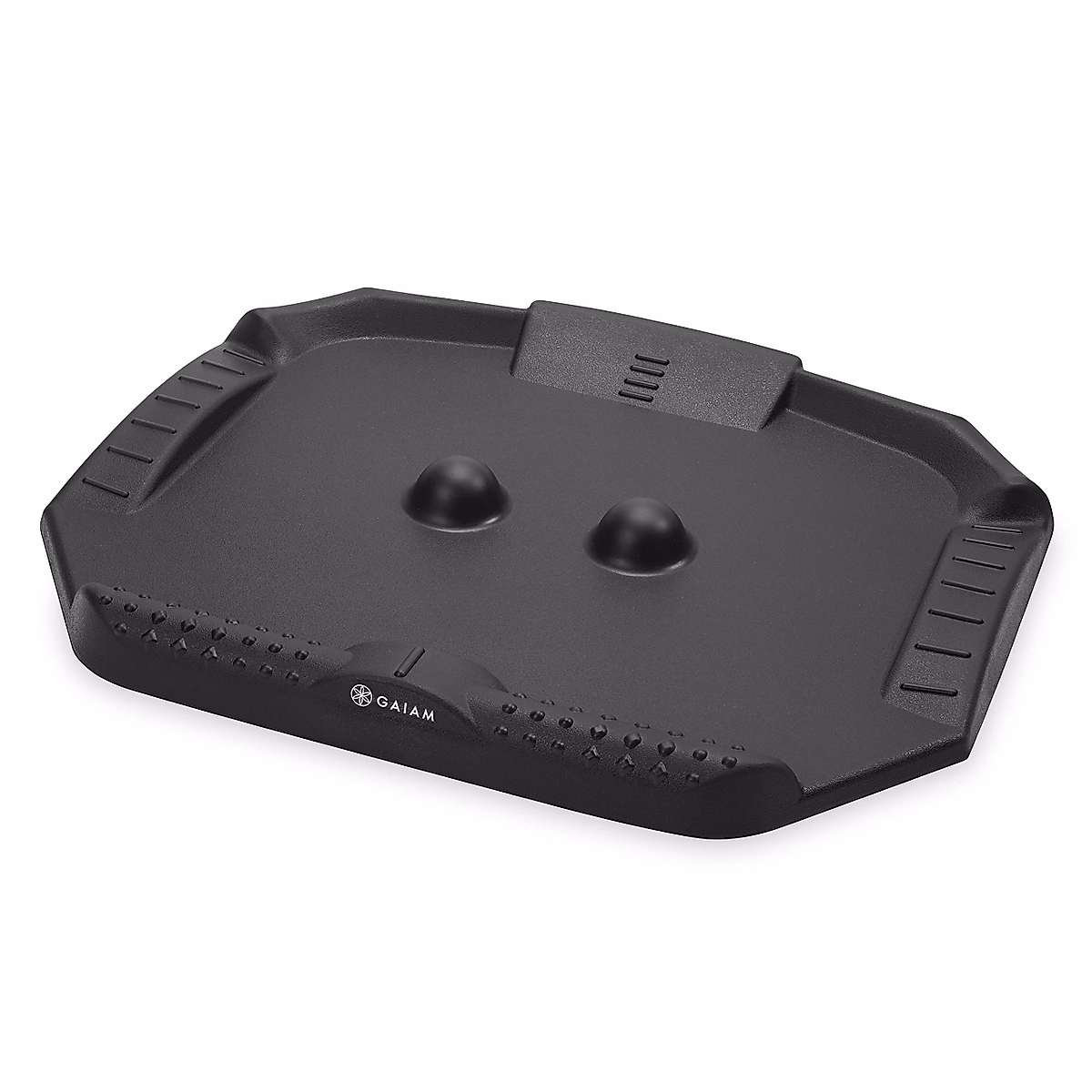Gaiam Standing Mat for Office Desks - Ergonomic Anti Fatigue Balance Board Cushion with Beveled Edges & Foot Massage Ball Knobs (27" L x 22" W)