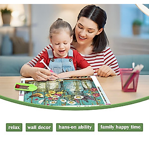 Lxmsja Diamond Art Painting Kit, Diamond Art Painting Flowers, Diamond Art Painting Kits for Adults, Diamond Art Kit for Adult, Diamond Art Kit, Diamond Art Painting Kit for Beginner (11.8X15.7inch)