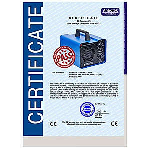 Enerzen O-UVC2 - UV Light + 35,000 mg/h Industrial Ozone Generator for Eliminating Odors - O3 Machine Air Ionizer Deodorizer for Home, Room, Smoke, Cars, and Pets