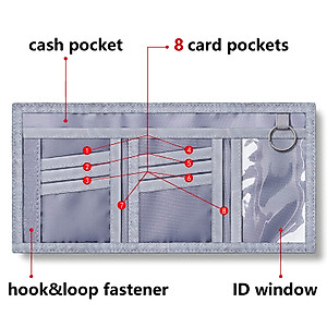 TATAANTY Kids Wallet for Boys, Boys Wallet for Kids 6-8, Spider Wallet for Boys with Zippered Coin Pocket and Card Holders， Trifold Boys Wallet Christmas Gifts