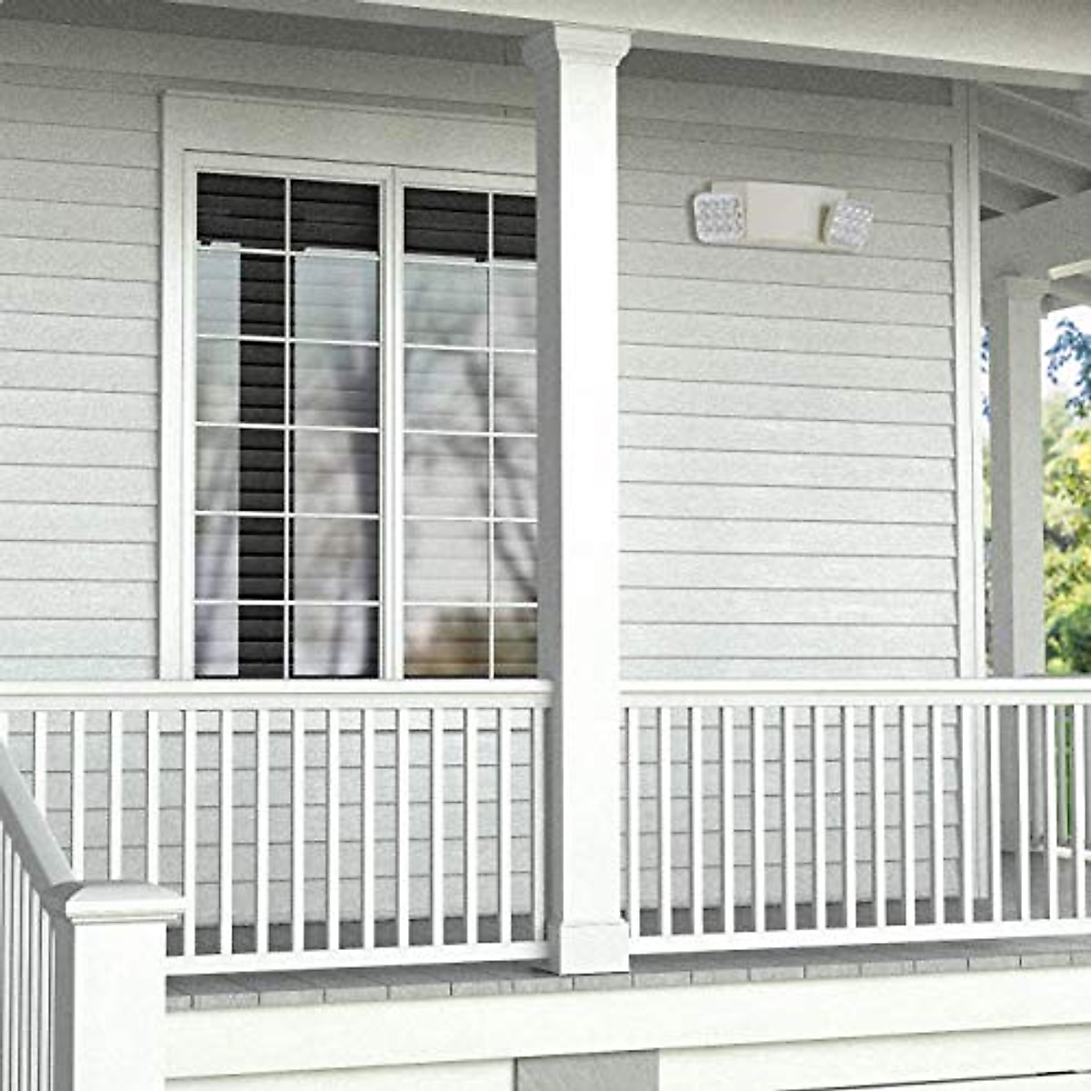 Litufine LED Emergency Lighting Fixtures with 2 Heads, Commercial Emergency Light with Battery Backup, UL 924 and CEC Qualified, 120-277 Voltage (2-Pack)