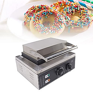 Commercial Electric Donut Making Machine Commercial Donut Making Machine Gentle Polishing Intelligent Bar Heating for Bakery (US Plug 110V)