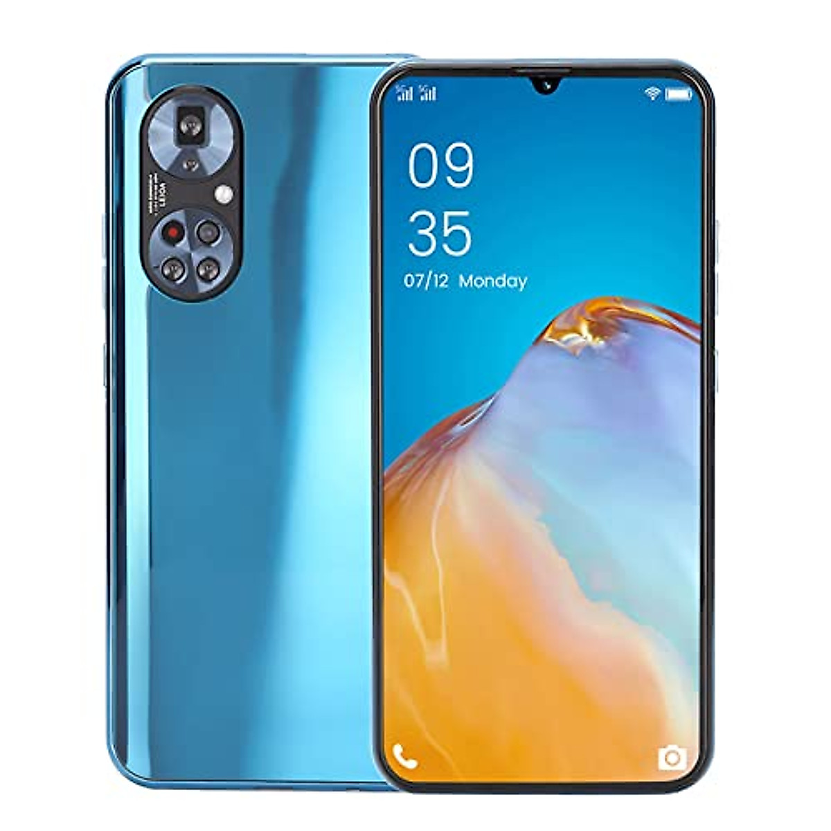 Mobile Phone, Face Unlocked Smartphone 6.5in Screen 2GB RAM Rear 21MP 32GB ROM for Work (US Plug)