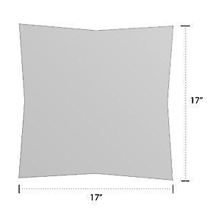 RSH DECOR: Square Throw Pillows Set of 2 | 17” x 17” | All-Weather Spun Fabric | Water and Fade-Resistant | Outdoor Accent Pillows for Patio Furniture | Black & White Stripe