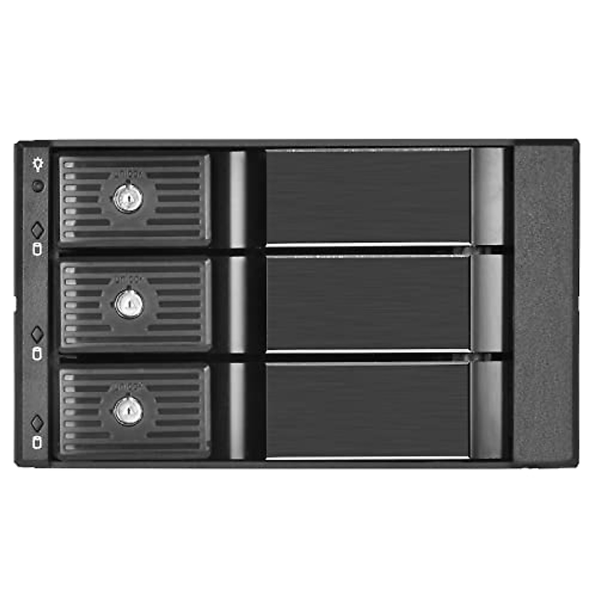 SilverStone FS303-12G Two 5.25" Bay to Three 3.5" SAS-12G / SATA 6Gbit/s trayless hot-swap cage, SST-FS303B-12G