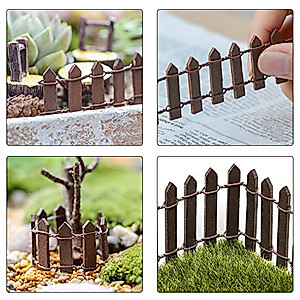 Tonsiki 40 Inch Length Miniature Fairy Garden Ornament Fence