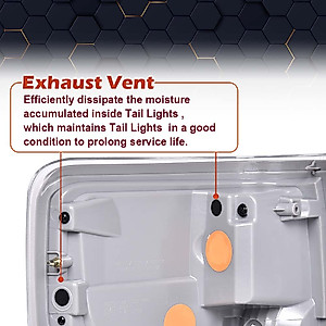 PIT66 Tail Lights Rear Lamps,Compatible with 2009-2014 Ford F150 (Basic Style, Black)