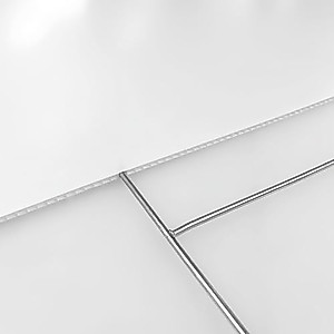 8 Pack Heavy Duty Metal H-Stakes H Frame Wire Stakes, 17.4'' x 7'' Yard Sign Stake for 4mm Corrugated Signs