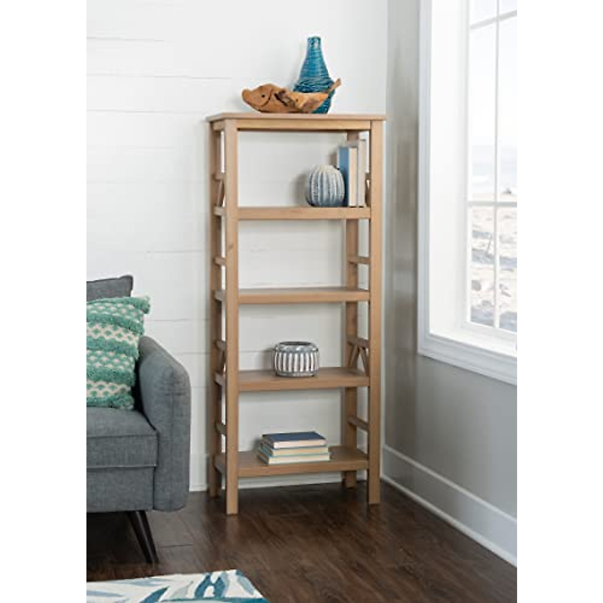 Linon Titian Driftwood Bookcase