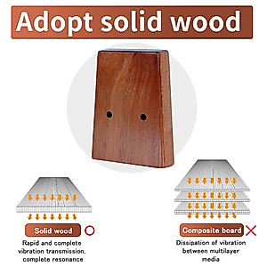 East top Kalimba 17 Keys Thumb Piano musical instrument Finger Piano with Mahogany Wood, Gift for Adults, Beginners and professinals