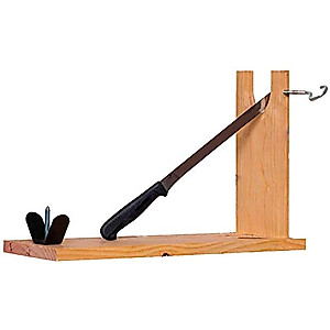 HAM STAND KIT Spain - Jamon Holder for Spanish iberico ham and Italian Prosciutto - INCLUDED: knife base stand and cover - Beautiful kitchen stand for serrano ham (KIT)