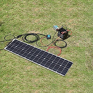 Socentralar Flexible Solar Panel 50W, Monocrystalline 50W Solar Panel Kit with 12V/24V 10A Controller,Extension Cable for Battery,Car,Yacht,Boat,RV
