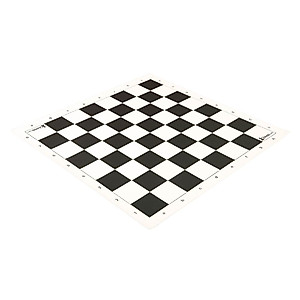 The House of Staunton Chess.com Regulation Vinyl Tournament Chess Board - 2.25" Squares (Black & Buff)
