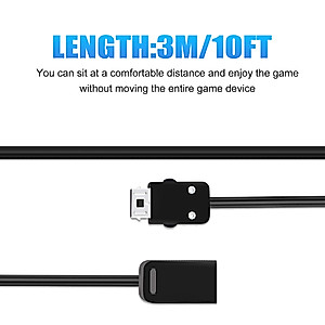 Xahpower 2Pack 10Ft NES Classic Controller Extension Cable, SNES Extension Power Cord for Super Nintendo SNES Classic Edition Controller (2017) / Mini NES Classic Edition (2016)/ Wii/Wii U Controller