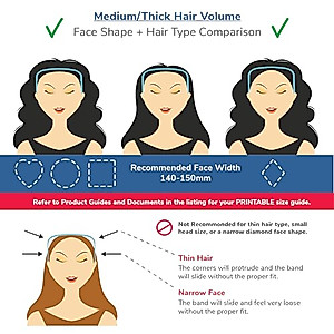 Zazzy Bandz Sunglasses Headband (Made in USA): Curly Thick Hair Headband - Medium & Large Size Glasses Headbands - The Viral Headband (Combo: Original + Relaxed, Espresso)