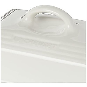 Le Creuset Stoneware European Butter Dish, White