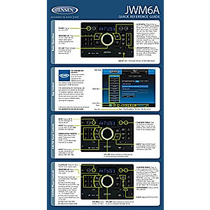 Jensen JWM6A DVD|USB|AUX|HDMI| Wallmount Stereo with App Control (jControl), Bluetooth A2DP/AVRCP Streaming Audio, Compatible with iPod/iPhone Control & Charging, DVD/CD-R/RW/MP3, 12V DC (Renewed)