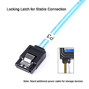 ADCAUDX SATA-III Cable-1M, 4Pcs/Set-SATA-6Gbps HDD-SDD Data-Cable Replacement for Server Bitcoin Computer SSD HDD CD DVD Drives Raid (3.3FT)
