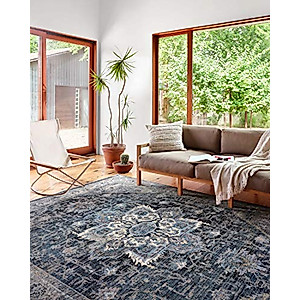 Loloi II Samra SAM-01 Denim Transitional Area Rug 9'-6" x 13'-1"