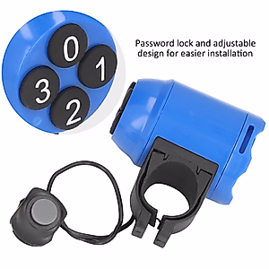 Wobythan Electronic Bike Siren Bell, Bike Alarm Horns Adjustable Waterproof Loud Bicycle Handlebar Alarm Speaker Security Surveillance Ring Bell