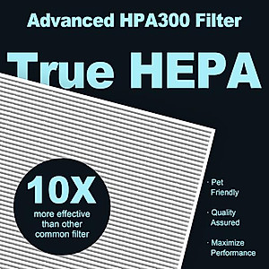 HPA300 HEPA Filter Replacement for Honeywell Air Purifiers HPA300 Series, HPA300, HPA304, HPA8350, HPA300VP, HPA3300b, HPA5300, Replace HRF-R3, 3 HEPA R and 4 Pre Filters A HRF-AP1