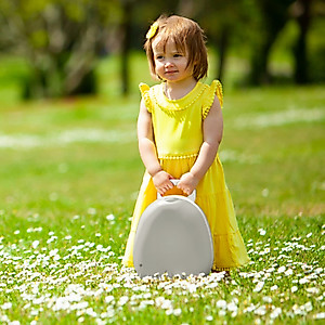 My Carry Potty - Grey Pastel Travel Potty, Award-Winning Portable Toddler Toilet Seat for Kids to Take Everywhere