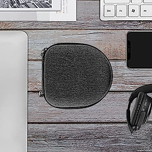 Geekria Shield Headphones Case Compatible with Bose QuietComfort QC35 II, QC35, QC25, QCSE Case, Replacement Hard Shell Travel Carrying Bag with Cable Storage (Dark Grey)