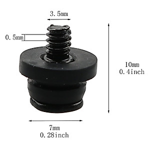 MEETOOT 4pcs Hard Disk Drive Screws and Shock Absorption Rubber Washer Kit 3.5-Inch Computer Case Shock-Proof Screws Hard Drive Shock Absorption Screws