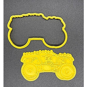 Monster Truck Jam Cookie Cutter & Stamp
