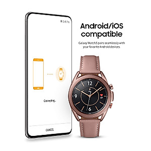 Samsung Galaxy Watch 3 (41mm, GPS, Bluetooth, Unlocked LTE) Smart Watch with Advanced Health Monitoring, Fitness Tracking , and Long lasting Battery - Mystic Bronze (US Version) (Renewed)