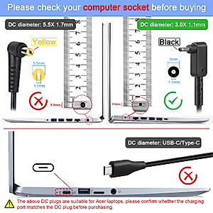 TREE.NB 19V 2.1A AC Adapter Charger for Samsung Notebook Series 5 7 9 Series XE500C21 XE700T1A NP900X1A NP900X1B NP900X3A Ultrabook Ativ Book Laptop