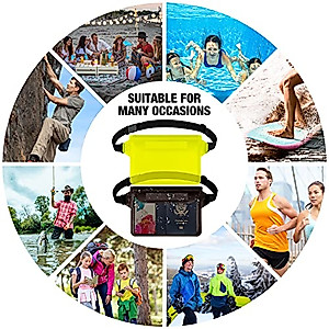 18 Pieces Waterproof Fanny Pack Waterproof Phone Pouch Bag with Waist Strap Sensitive Dry Bag Fishing Bag with Adjustable Belt for Phone Valuables for Swimming Snorkeling Boating Kayaking, 12 Colors