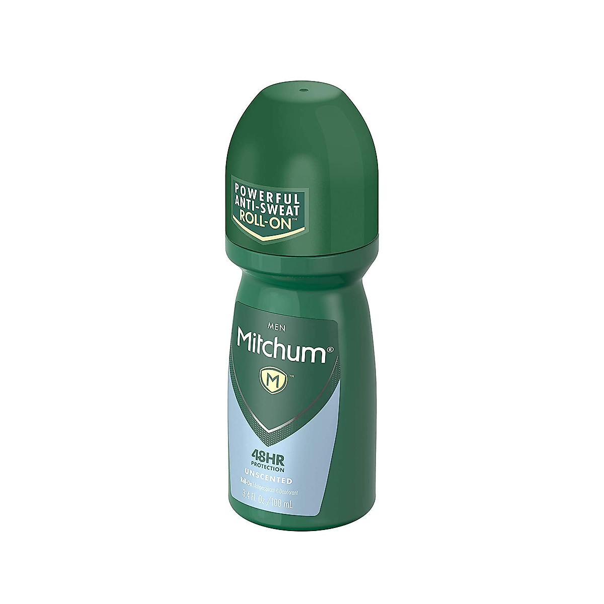Mitchum Invisible Anti-Perspirant & Deodorant Roll-On, Unscented 3.4 oz (Pack of 4)