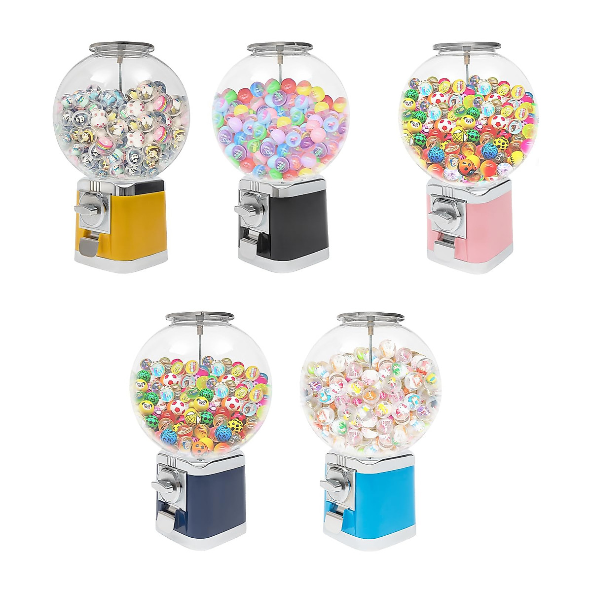Vending Machine,Candy Gumball Machine,Candy Vending Machine with Locks,1.26'' Ball Bulk Candy Dispenser Machine for Game Stores & Retail Stores (Style 1)