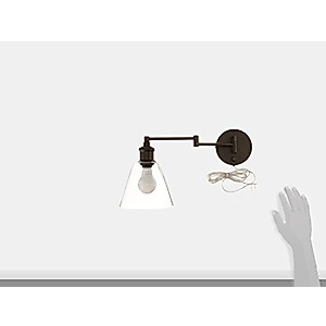 Globe Electric Company 65392 1 Light Plug in Sconce, Dark Bronze