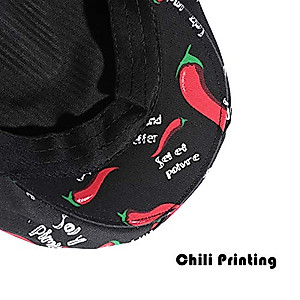 XINFU Chef Work Unisex Adult Printing Chef Hat Beret Party Accessory