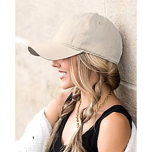 FURTALK Men and Women Vintage Washed Distressed Cotton Baseball Cap Plain Blank Adjustable Classic Baseball Hat Cap