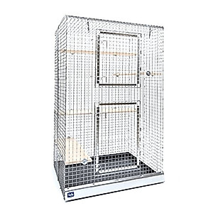 Chinchilla Mansion Chinchilla Cage, Handmade in USA, No Plastic, Built for Chinchillas by Chinchilla Owners, 48" Tall, 30" Wide, 24" Deep, Built to Last.